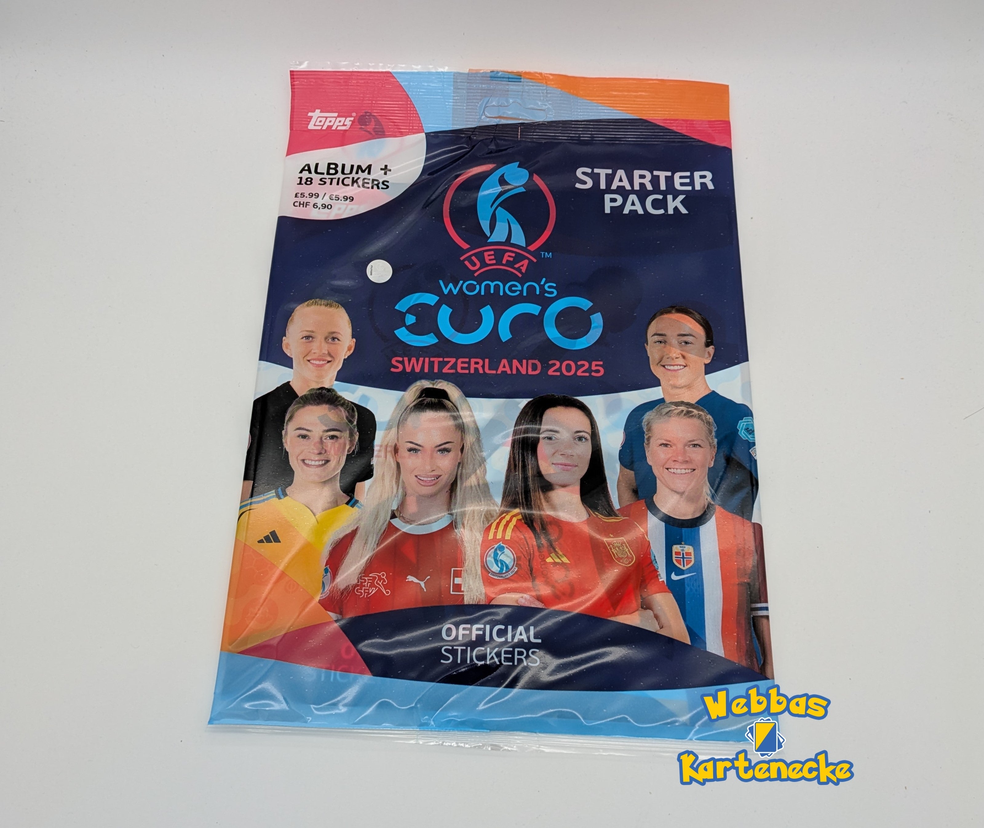 Topps UEFA Women`s EURO 2025 Official Sticker Starterpack Album ...